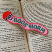 Book Worm Embroidered Bookmark – TheSpaceBureau