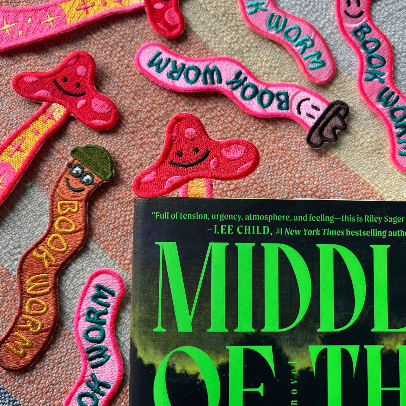 Mushroom Embroidered Bookmark – TheSpaceBureau