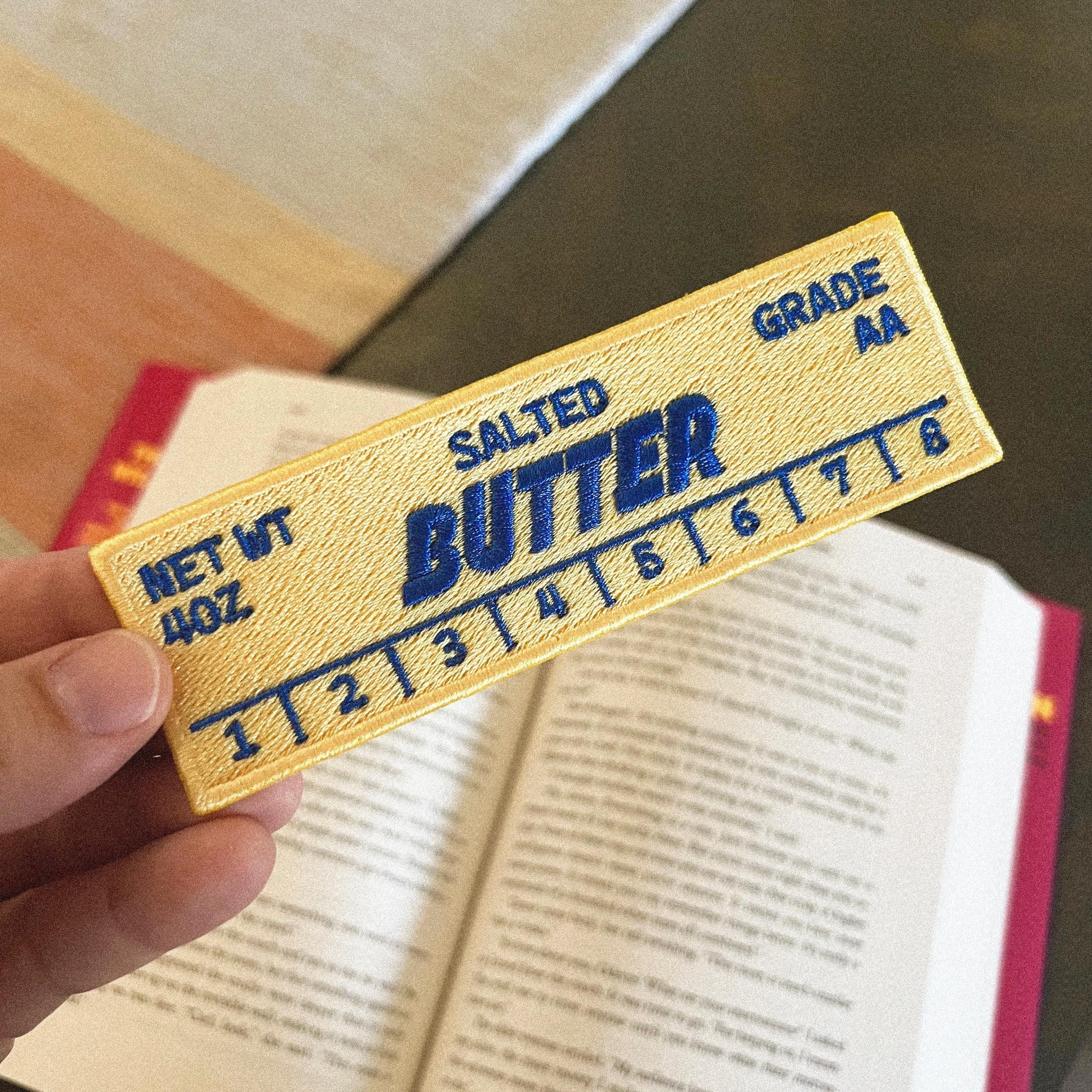 Butter Stick Embroidered Bookmark Patch – TheSpaceBureau